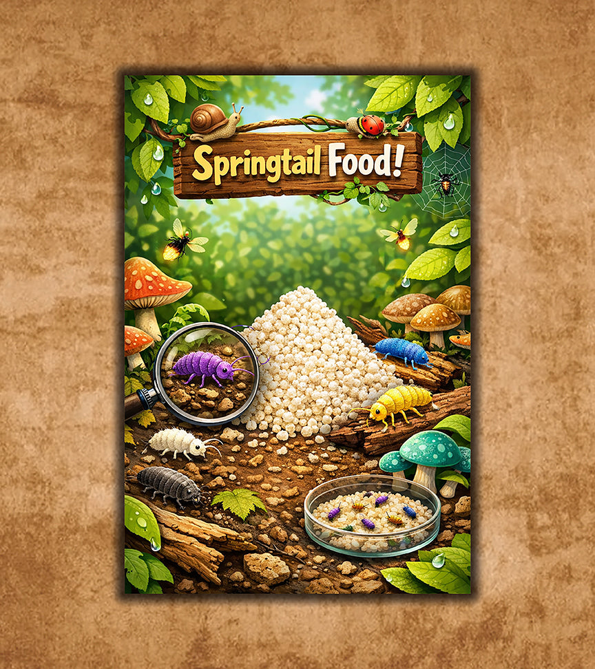 Springtail Dust – High Protein | Calcium Fortified | Grain-Free 2 oz J ...